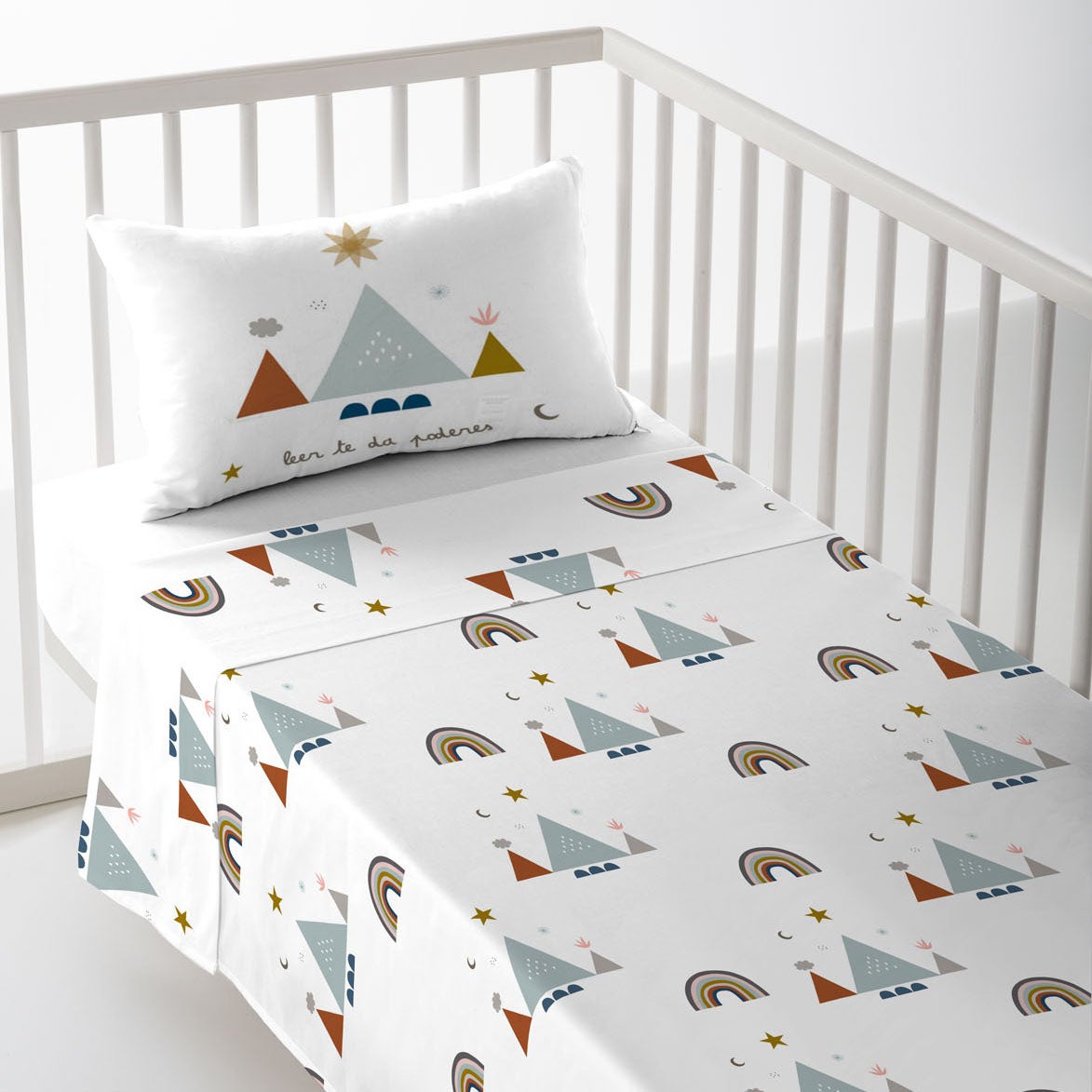 SUSANITA SET DE DRAPS DE LIT SUSANITA BLUE B 100% COTTON MAXICUNA 70-80 ...