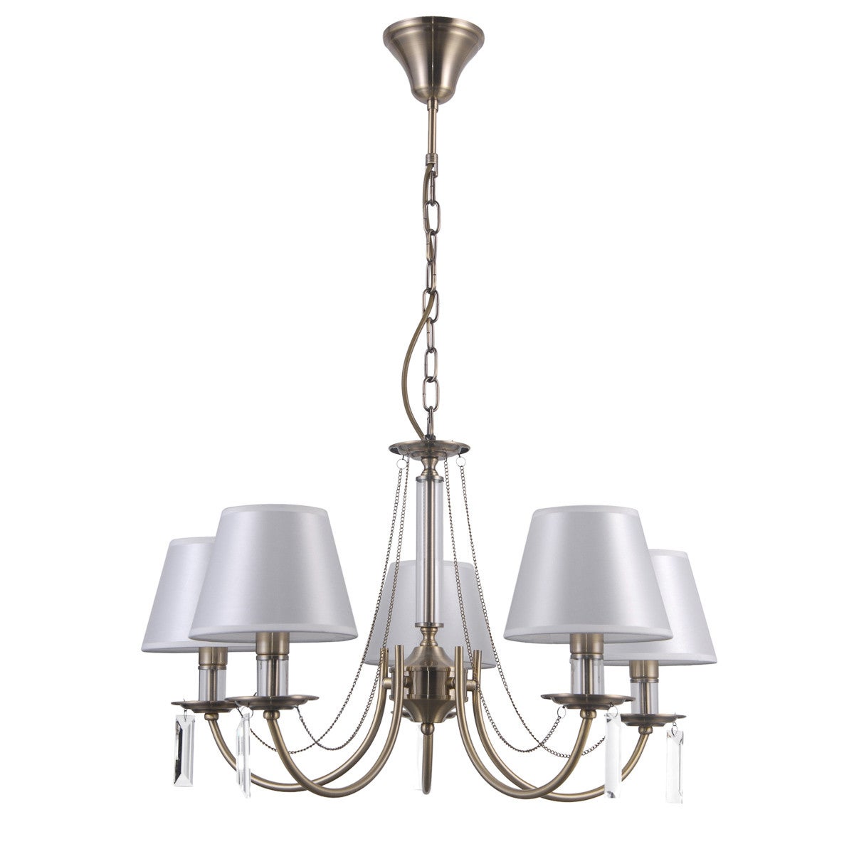 Italux Solana Lustre classique à 5 bras multiples avec abat-jour, E14 ...