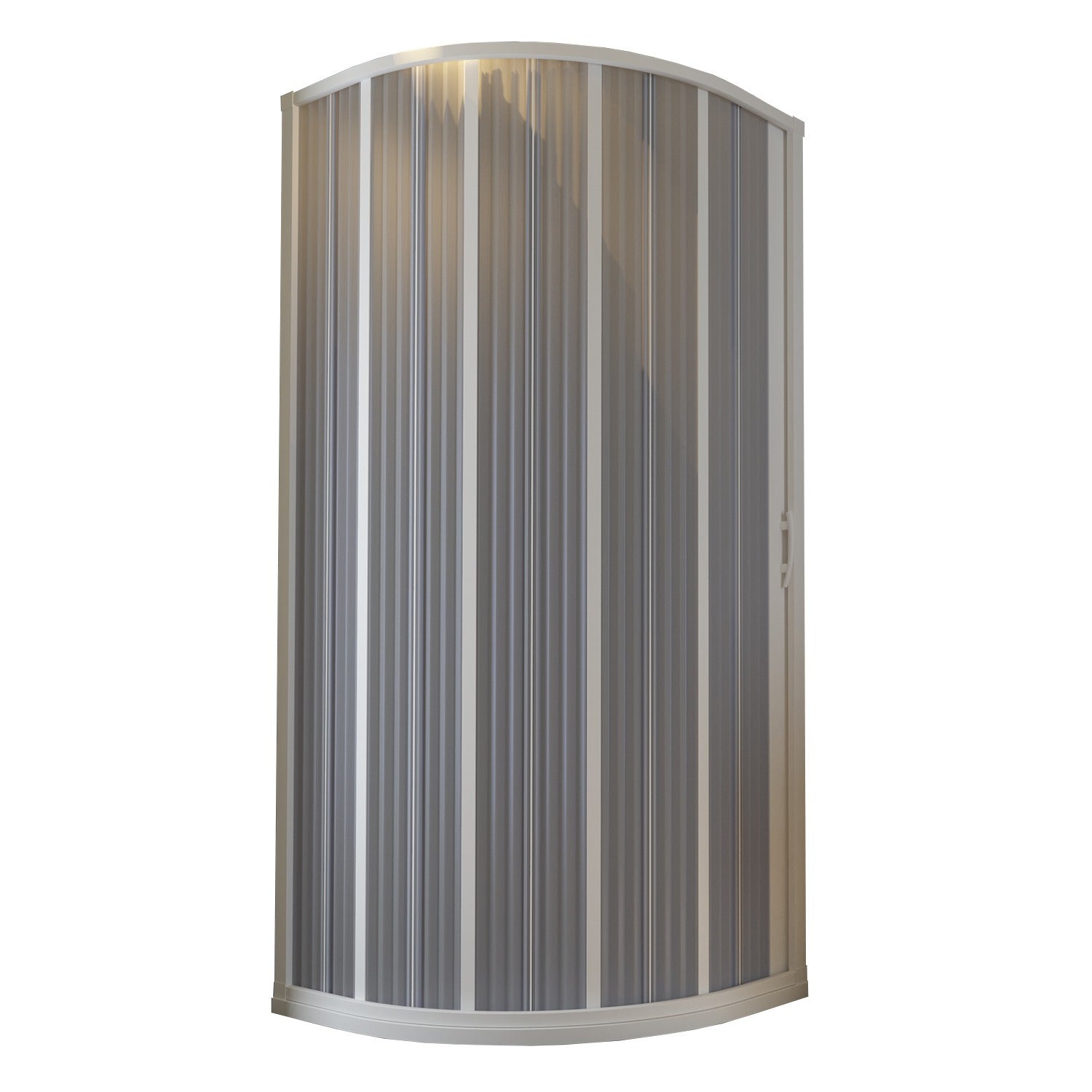 Cabina de Ducha en PVC 100x100CM H185 plegable Semicircular con ...
