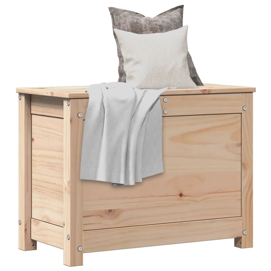 Bo?te de rangement 60x32x45,5 cm Bois massif de pin | Leroy Merlin