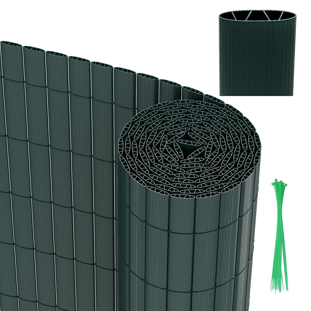 Cañizo de PVC para exterior – Privacidad resistente a los rayos UV y al ...
