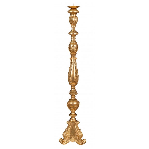 CANDÉLABRE EN BOIS AVEC FINITION FEUILLE D'OR ANTIQUE FABRIQUÉ EN ...