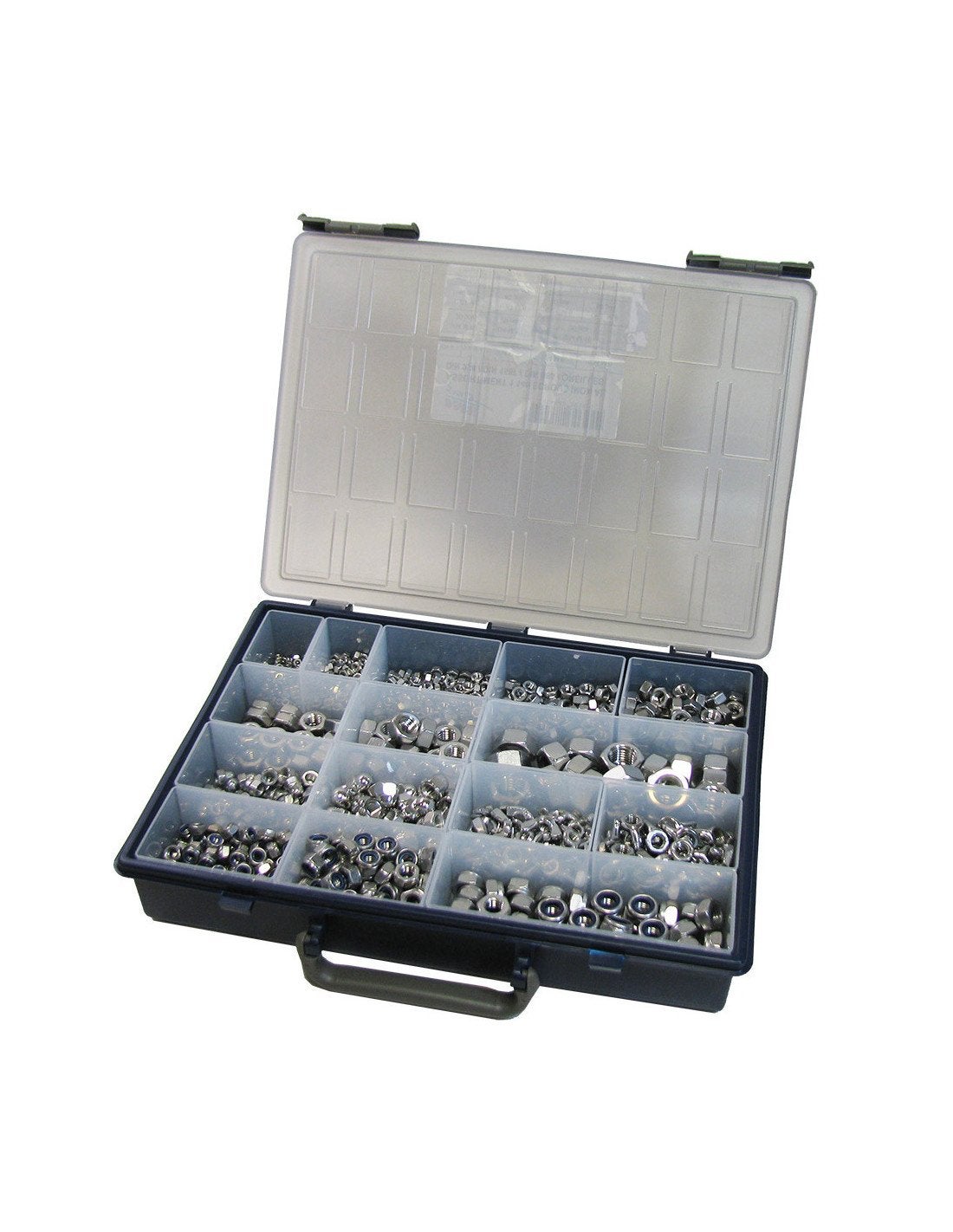 Assortiment de 1140 Ecrou Hexagonal HU /FREIN/BORGNE/OREILLE Inox A2-10 ...