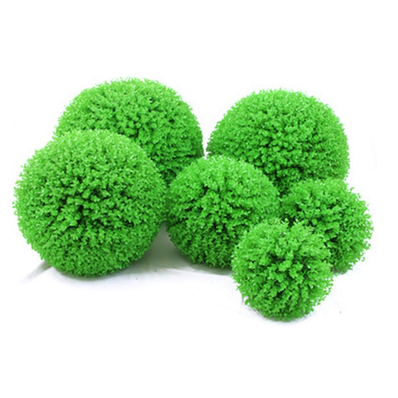 Lot de 2 boules de fleurs artificielles décoratives pour pelouse ...
