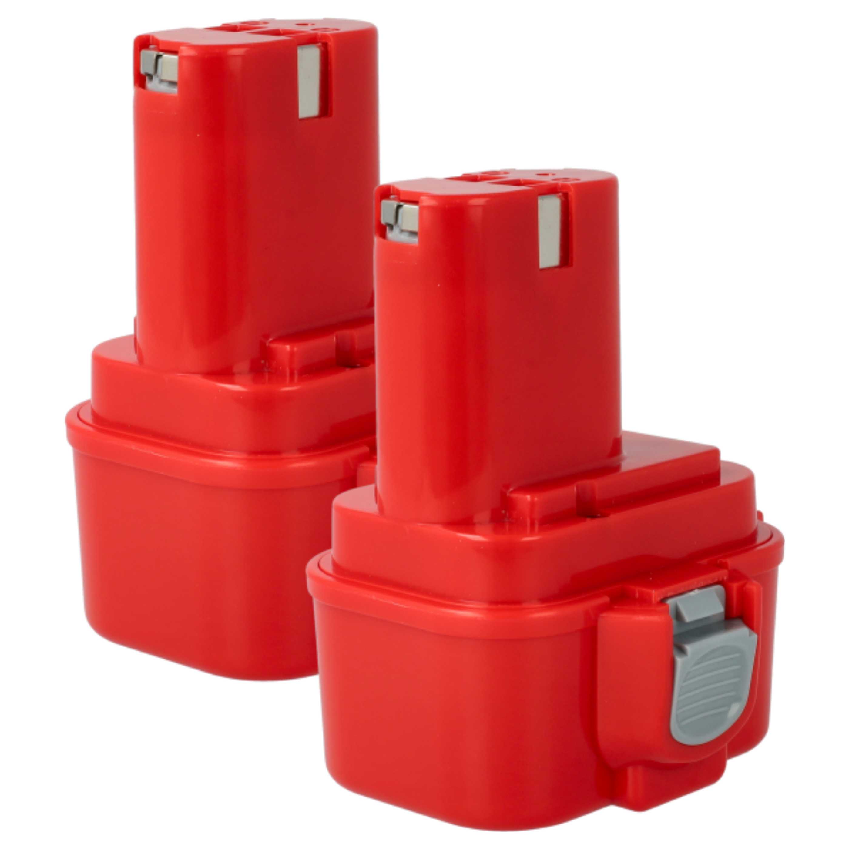 Vhbw 2x batería compatible con Makita 6014DW, 6200D, 6201DW, 6201DWH ...