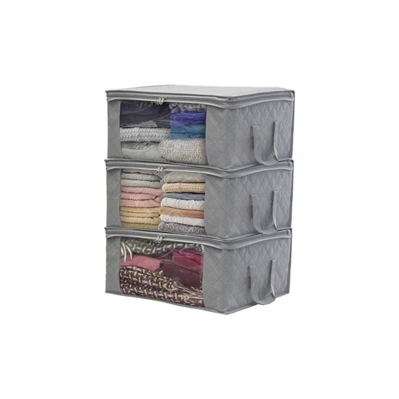 Sac de Range Boite de Rangement Vetement Pliable Vetement sous Lit 3PCS ...