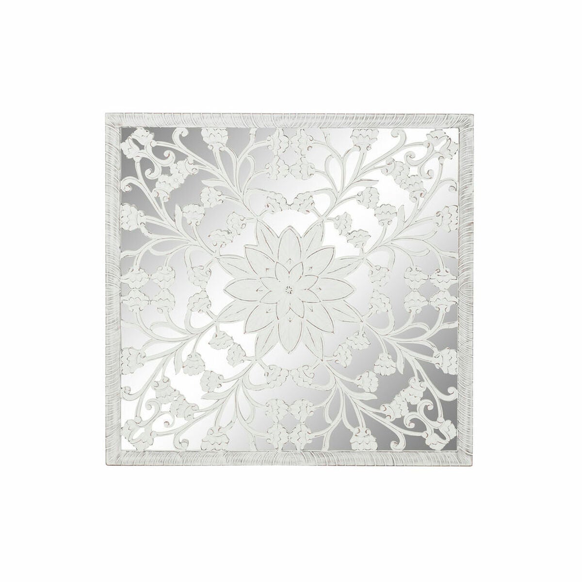 Décoration murale DKD Home Decor Miroir Bois MDF (121 x 3 x 121 cm ...