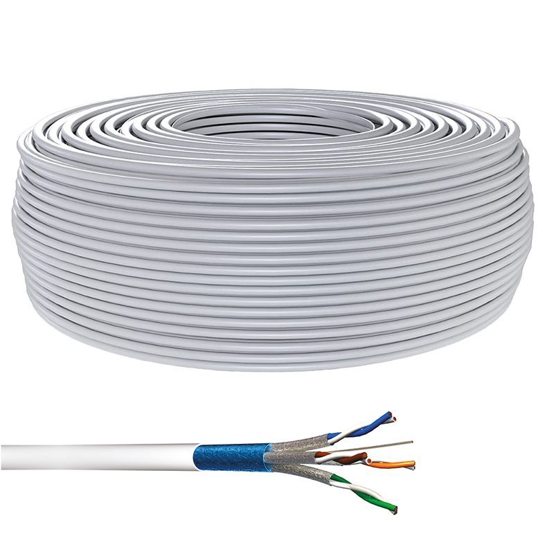 Câble rj45 cat 7 rigide surblindé 100m CONECTICPLUS | Leroy Merlin