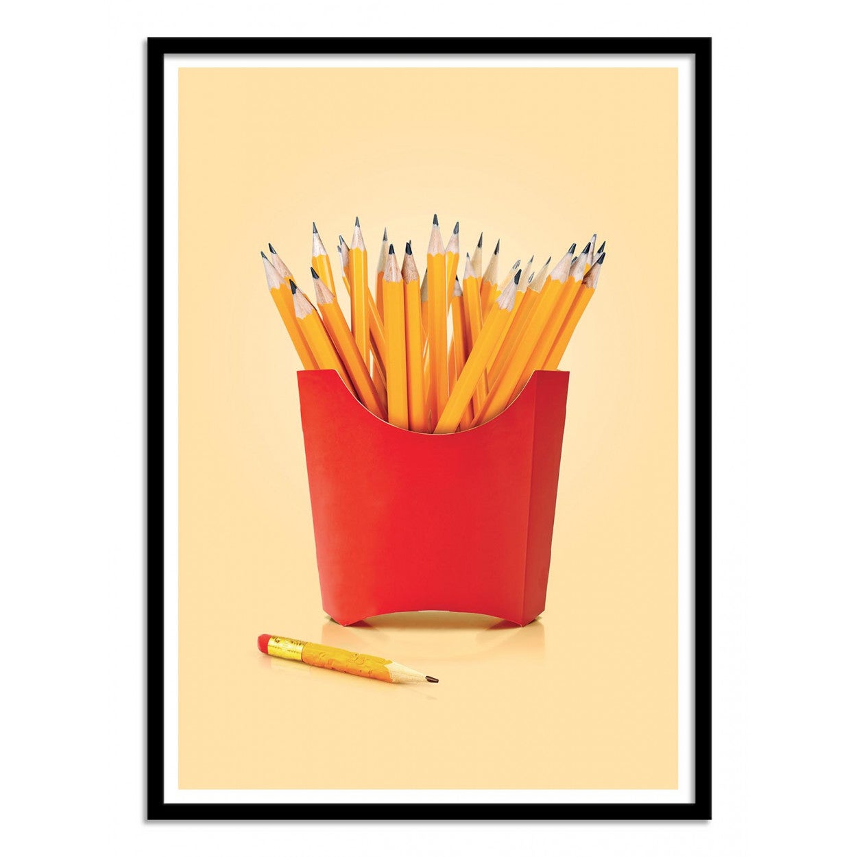 Art-Poster - Potato pencil - Artem Pozdnyakov - avec cadre noir 30 x 40 ...