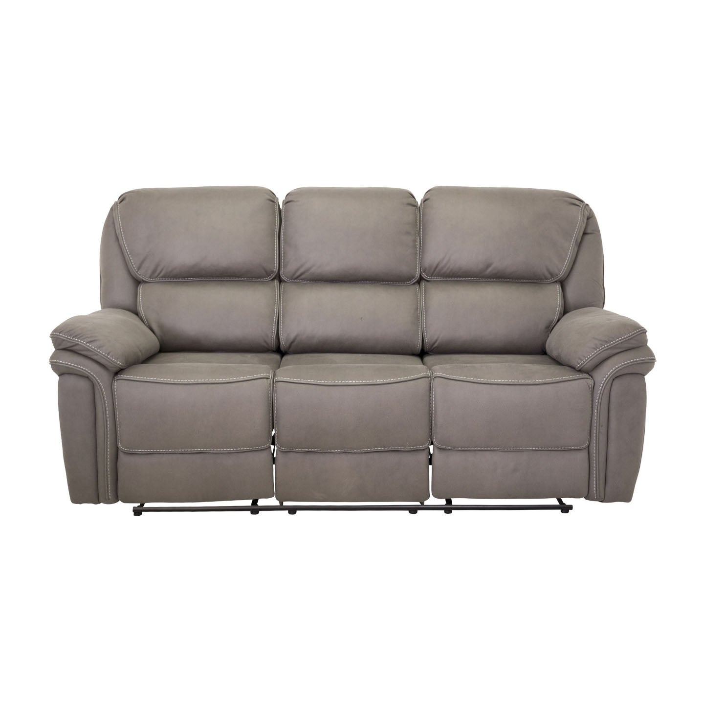 Saranda Canapé inclinable 3 personnes, similicuir gris. | Leroy Merlin