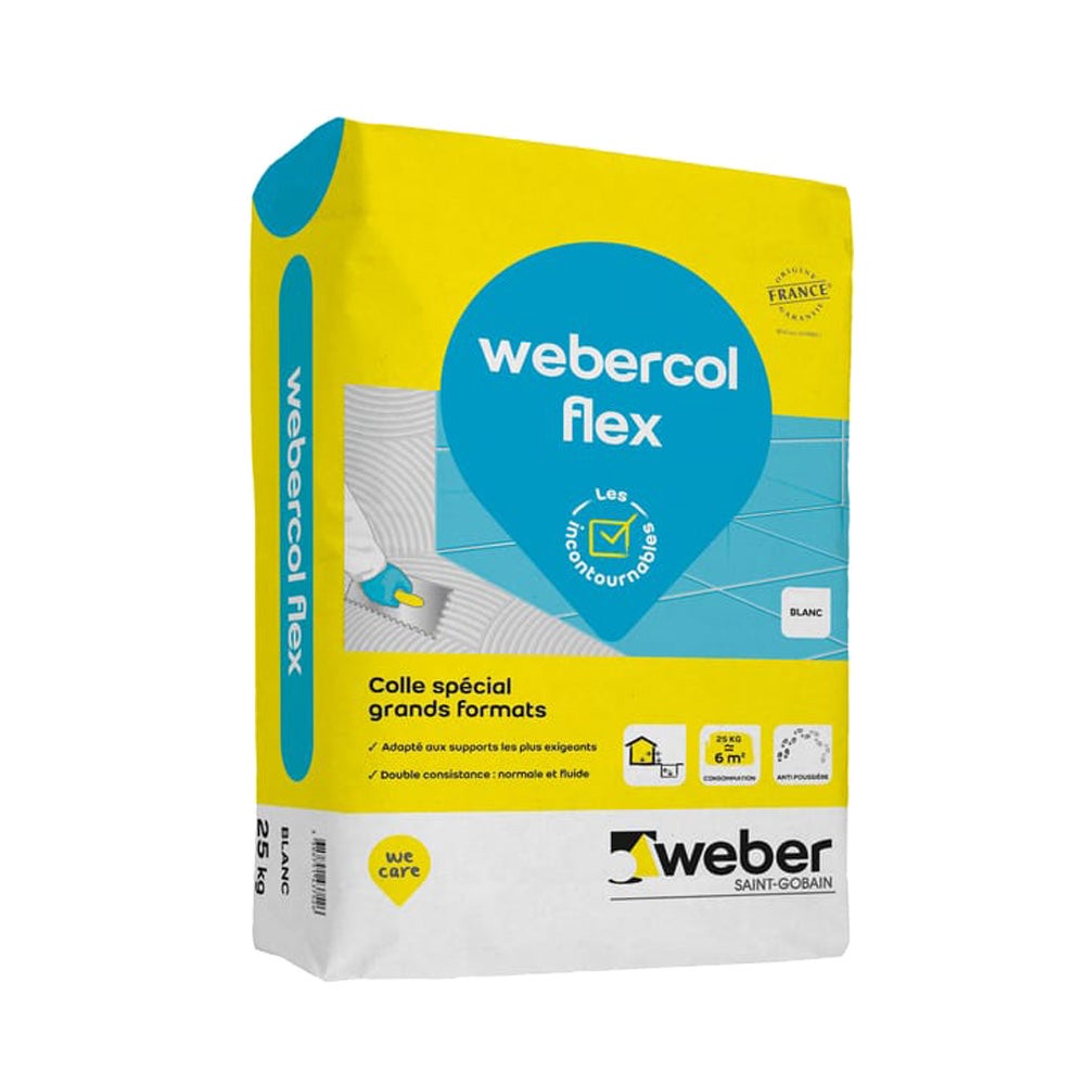 Webercol Flex Blanc - Sac 25 kg | Leroy Merlin