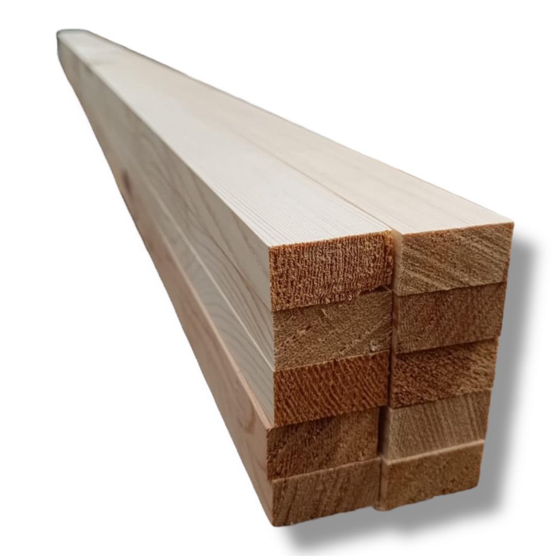 Pack de 10 listones de madera de abeto 2x4.5x205 cm | Leroy Merlin