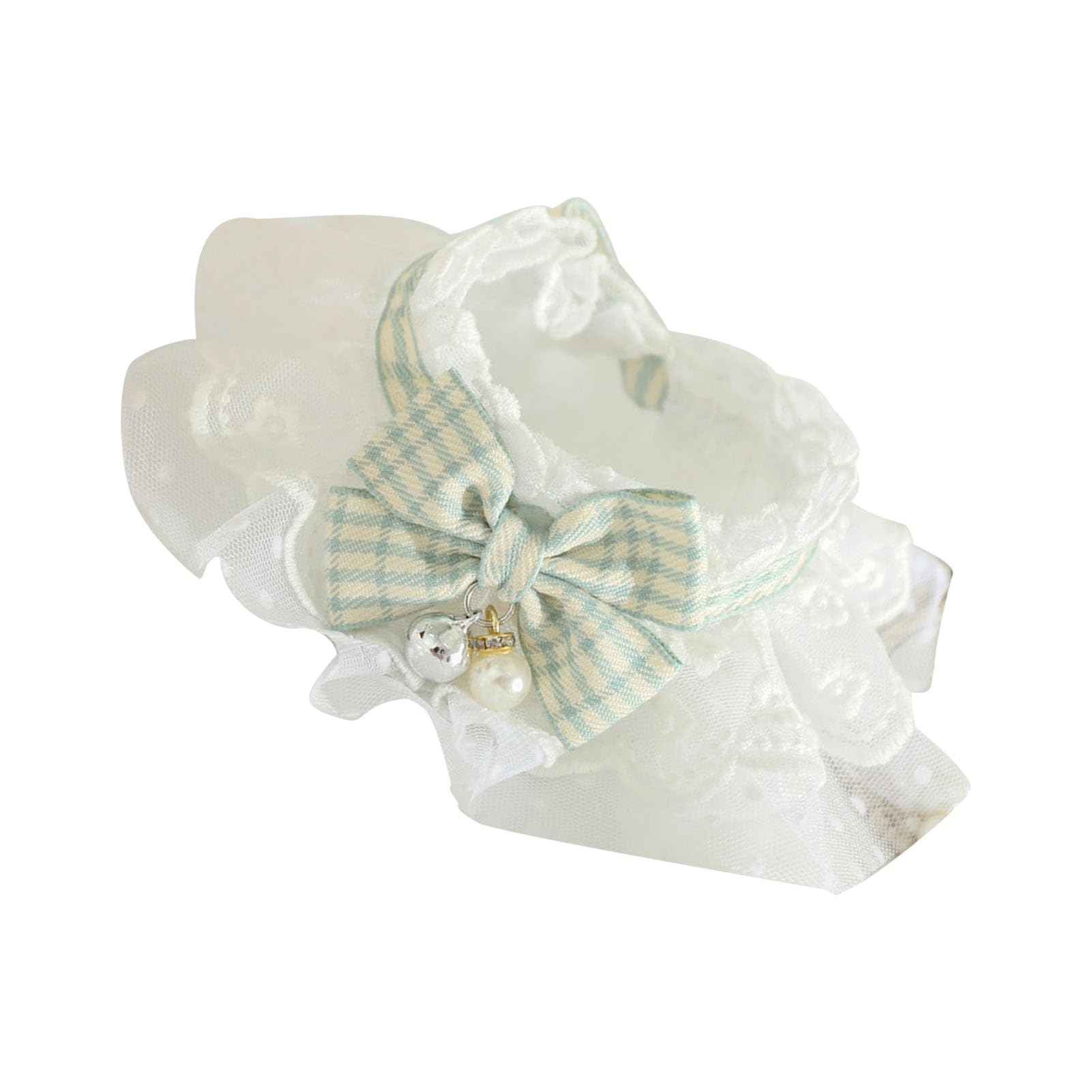 Collier en dentelle pour chat avec nœud et cloches, accessoire mignon ...