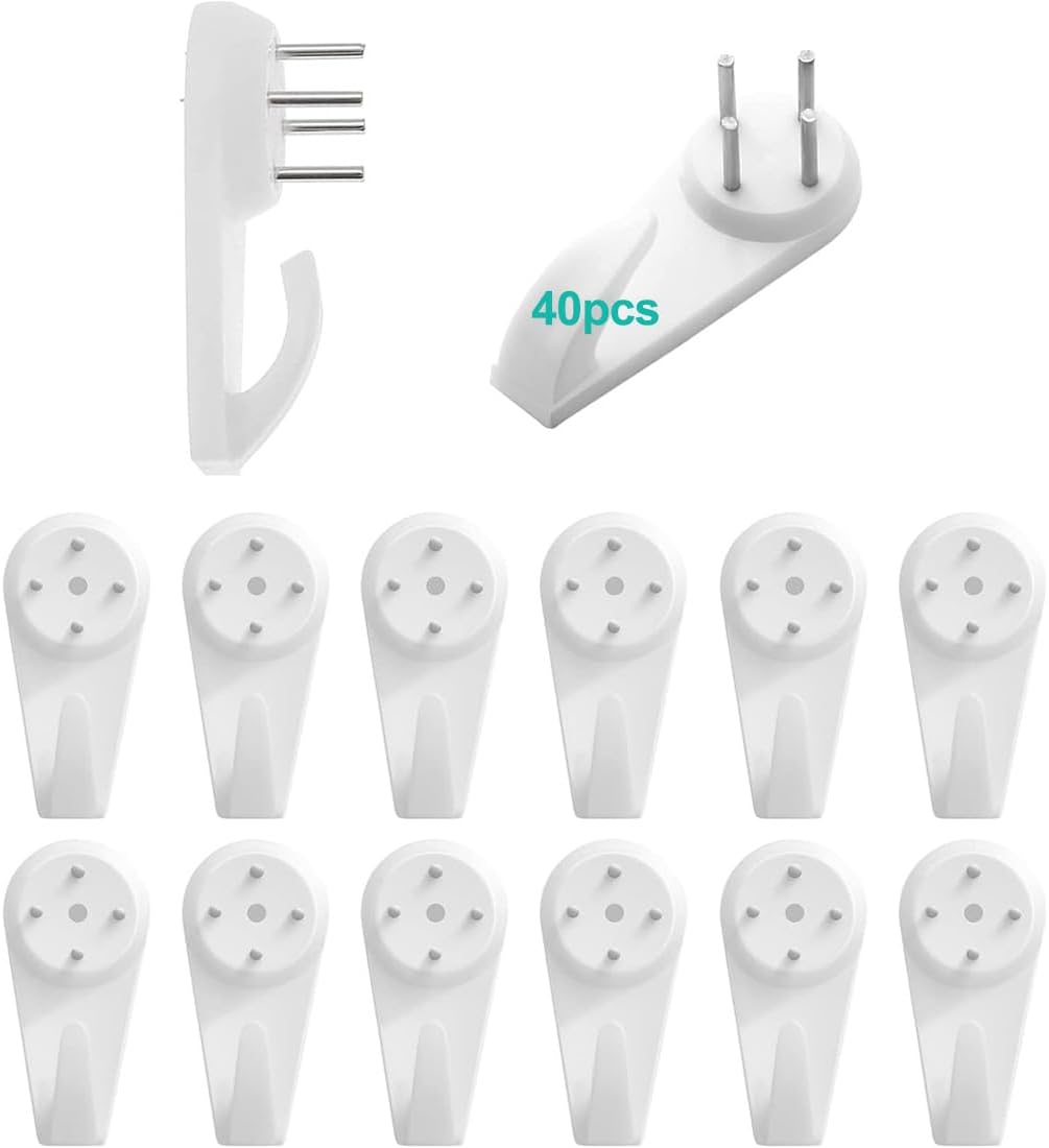 40 PCS Crochet Mural, Crochets Muraux pour Cadre Photo,Non-Trace ...