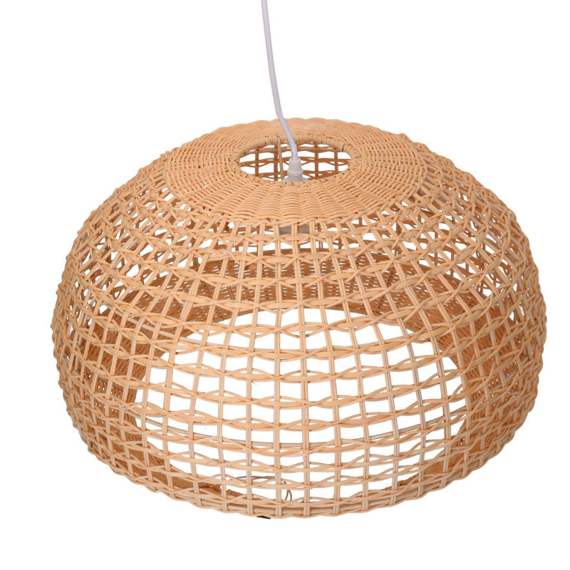 Lustre en rotin naturel avec attache ø50h30,5 cm | Leroy Merlin