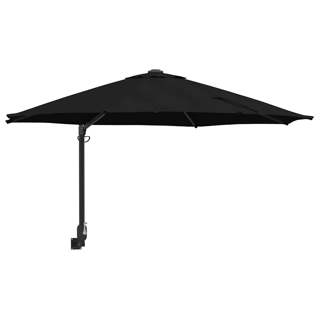 Parasol de jardín Negro y Negro 248 x 248 x 148 cm | Leroy Merlin