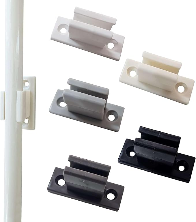 Butée de tige en plastique ivoire pour stores - Support d'ancrage mural ...