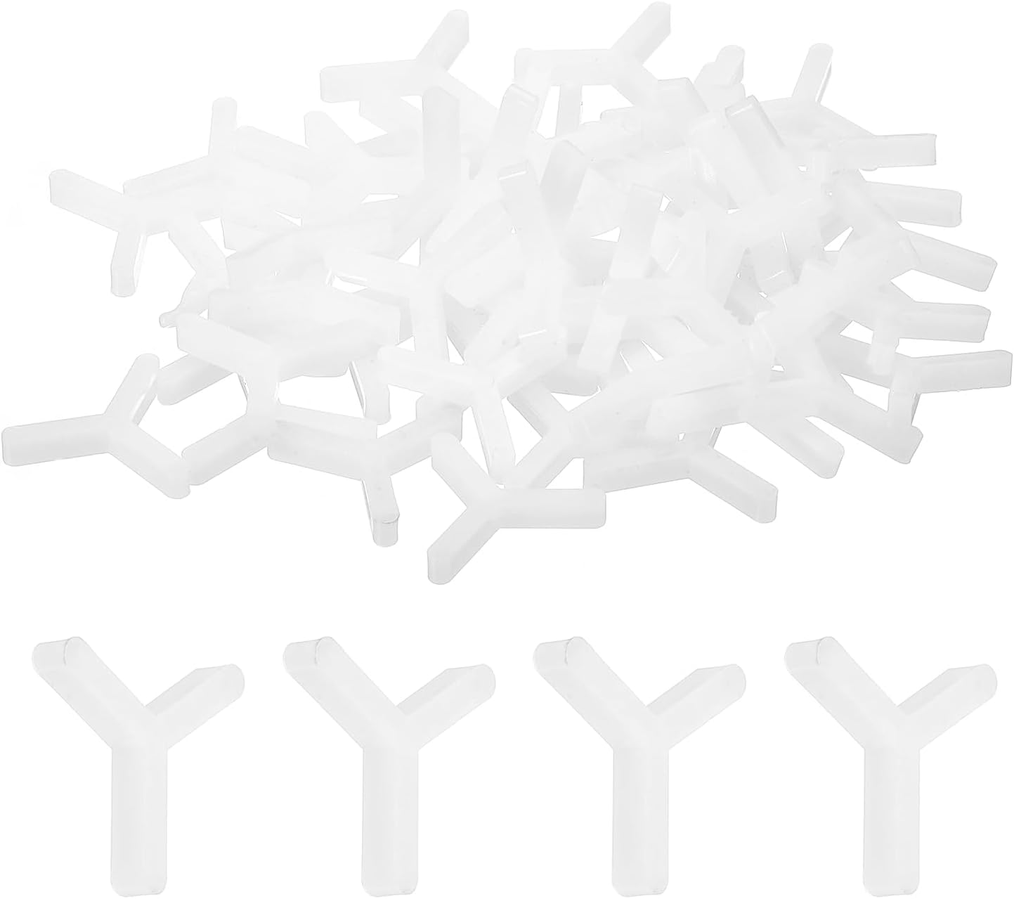 Lot de 200 croisillons hexagonaux en plastique blanc de 2.5 mm pour la ...