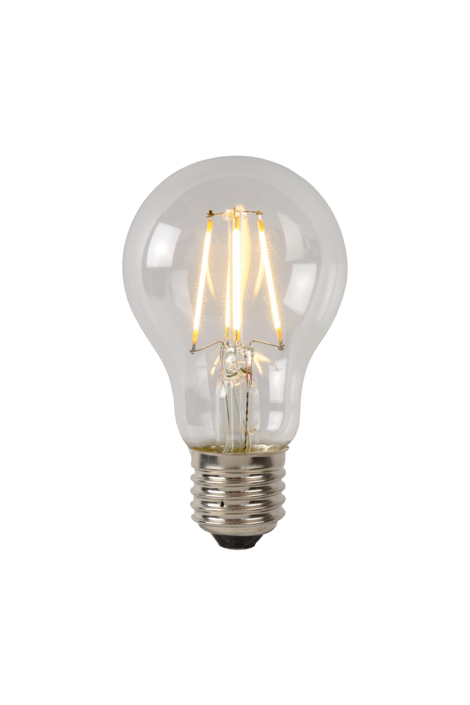 Lucide A60 - Ampoule filament - Ø 6 cm - LED Dim. - E27 - 1x5W 2700K - Transparent | Leroy Merlin