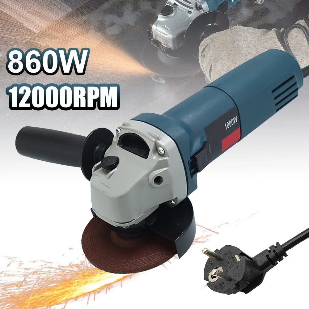 Meuleuse d'angle électrique 860 W, meuleuse filaire 125 mm à 6 vitesses ...