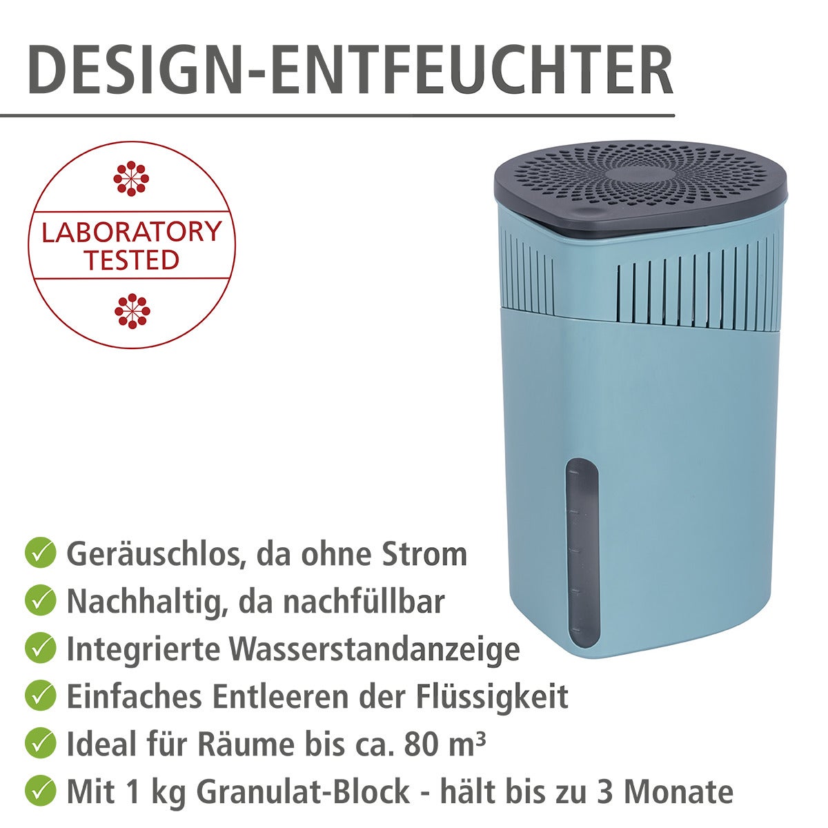 WENKO Déshumidificateur Drop Turquoise 2 x 1000 g, pour des pièces ...