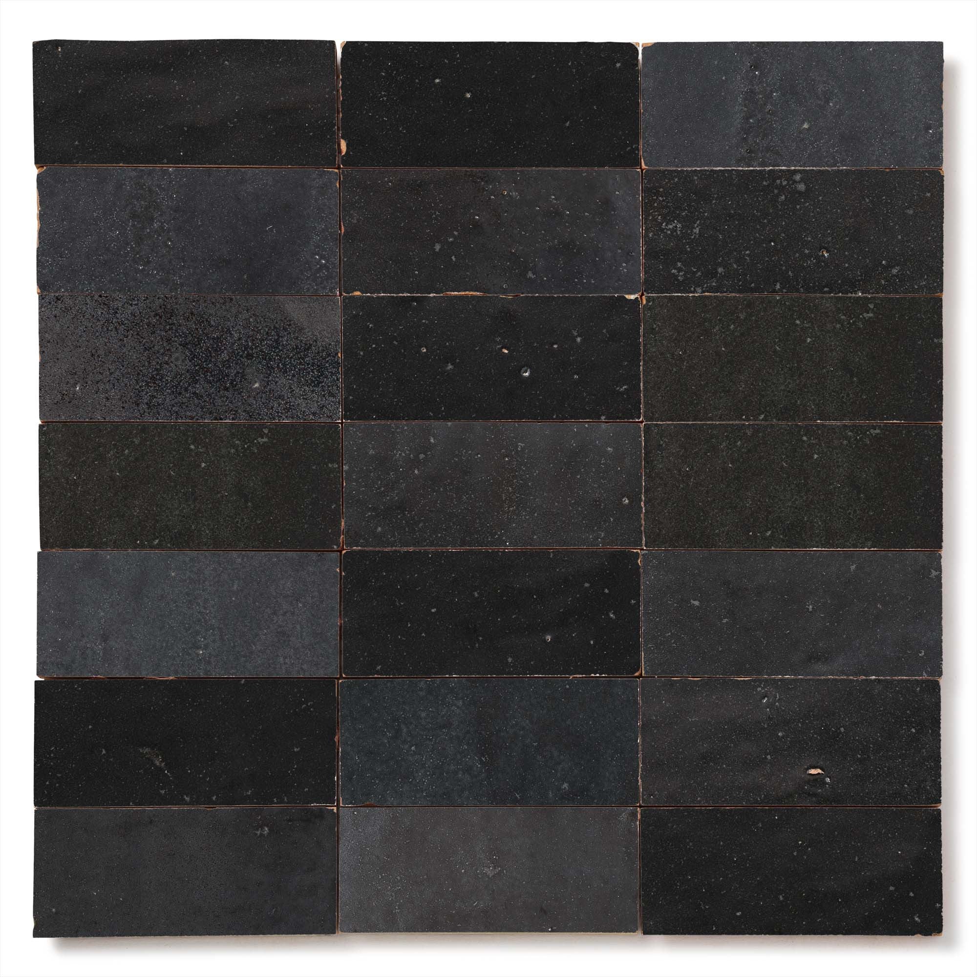 Carrelage Zellige Marocain Noir Carbone 4,2x10 cm (vendu par 1 m²) - RO ...