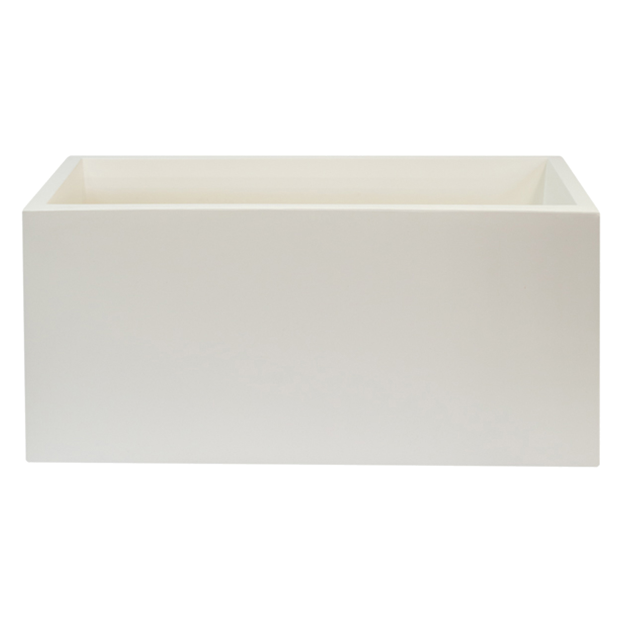 Jardinera color Blanco de Polietileno 60cm WellHome | Leroy Merlin