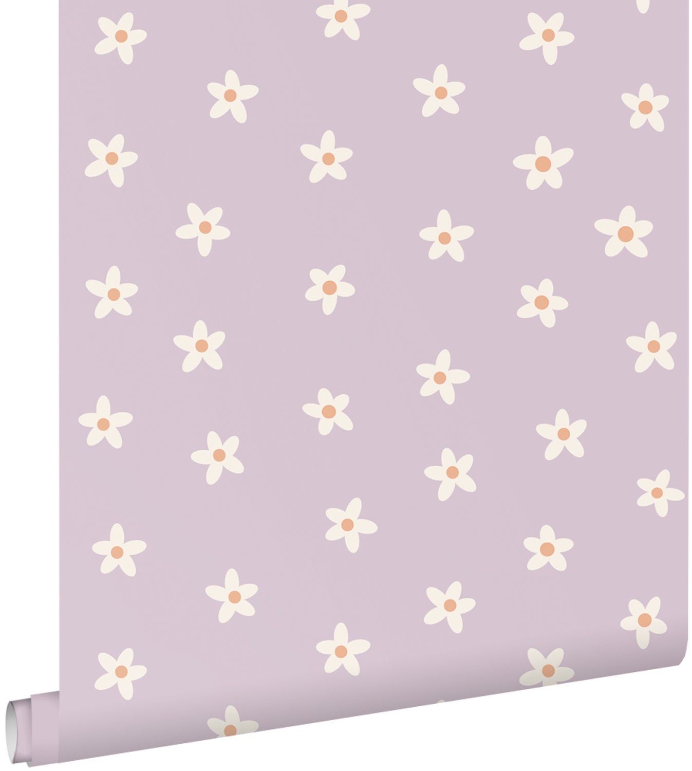 Papier Peint intissé marguerites lilas violet - 50 x 900 cm - ESTAhome ...