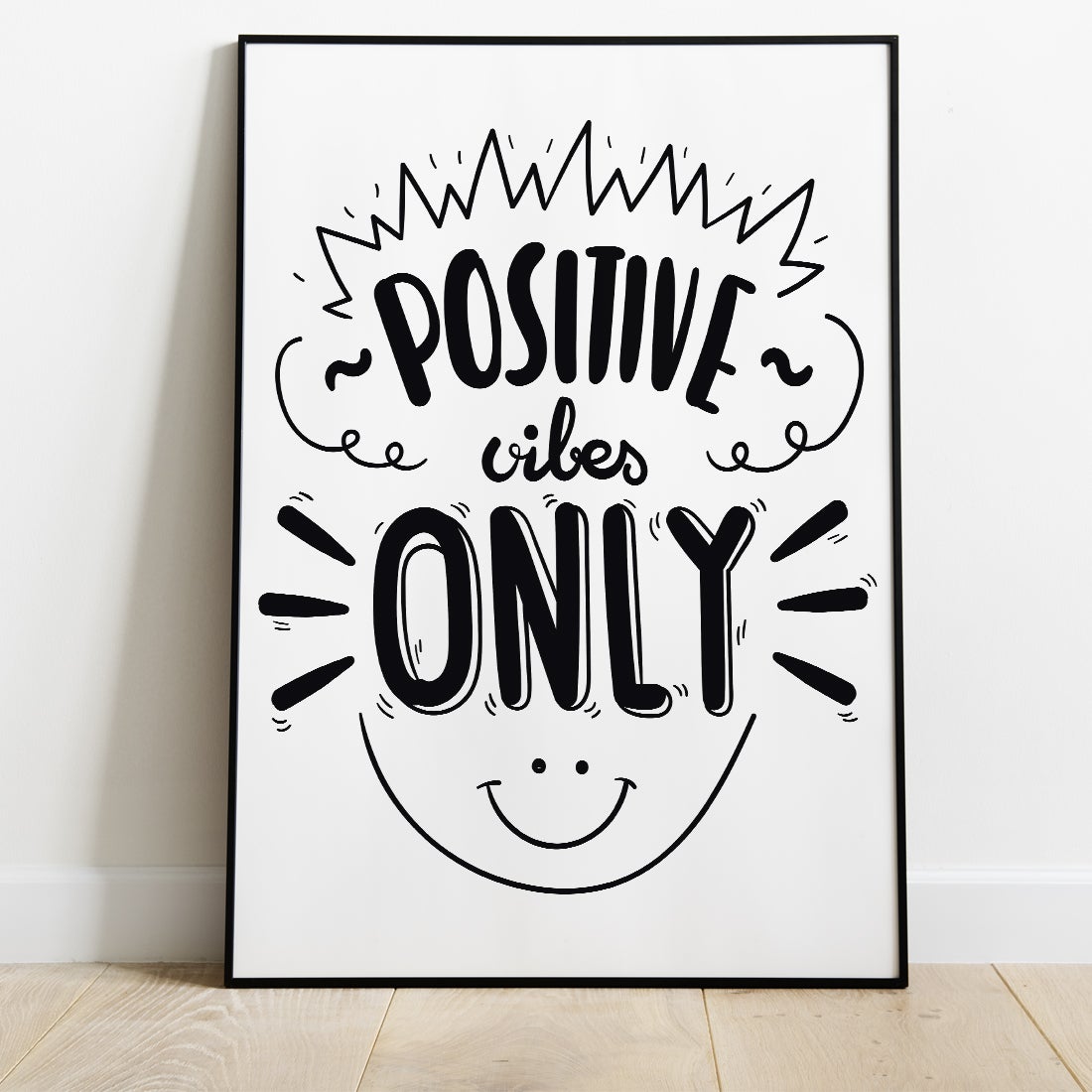 Positive vibes only poster | Leroy Merlin