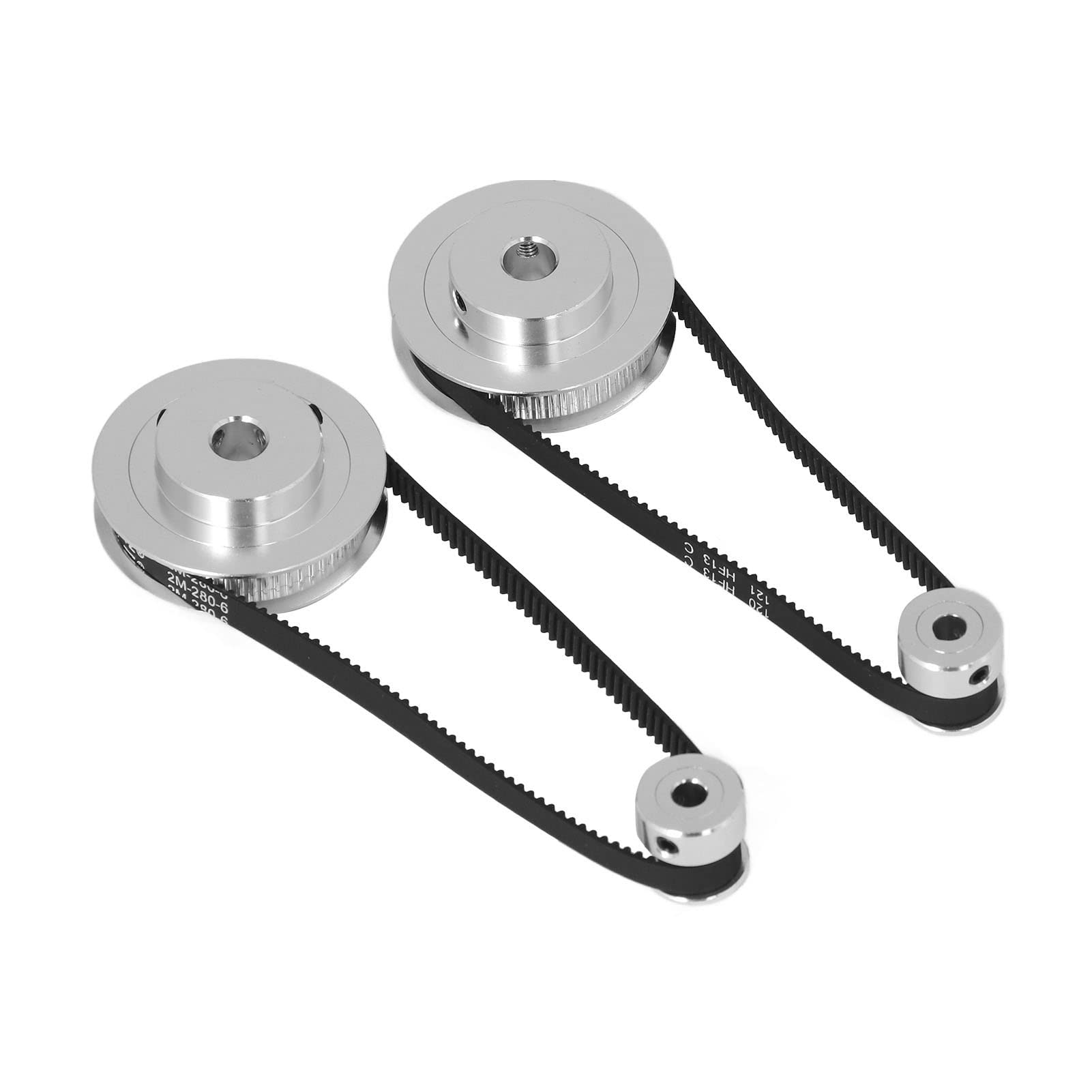 Juego de poleas 20T y 60T con correa 280 mm x 6 mm (20T 5 mm + 60T 8 mm ...