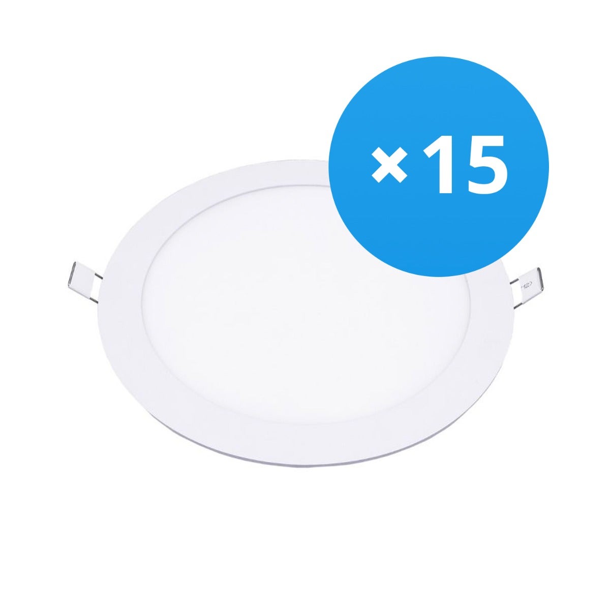 Lot 15x Downlight LED UltraSlim 15W 1200lm 110D - 840 Blanc Froid ...