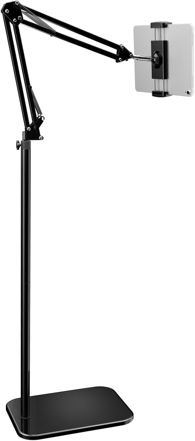 Support Tablette de Pied sur Sol avec Bras Articulé Réglable, Porte ...