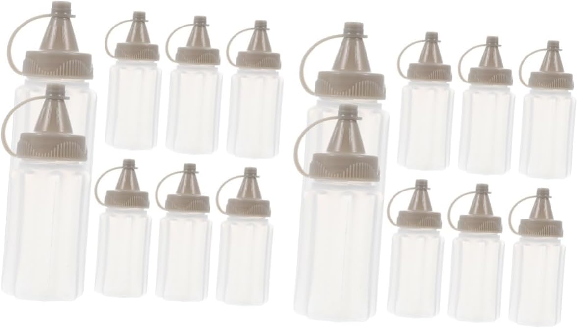 Juego de 16 botellas apretujables para aderezos para ensaladas ...