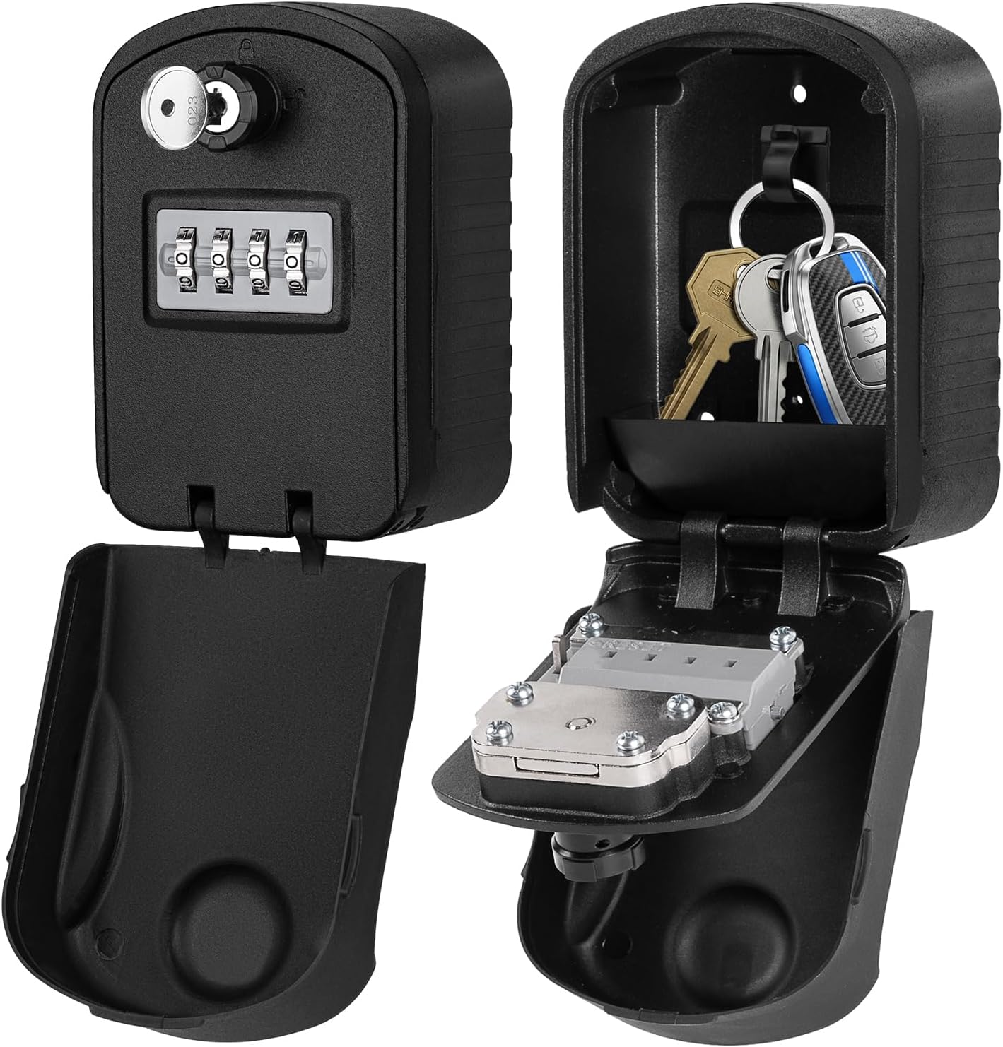 Boîte à Clé Sécurisée Grand Coffre a Clef Exterieur Etanche Boite à Clé ...