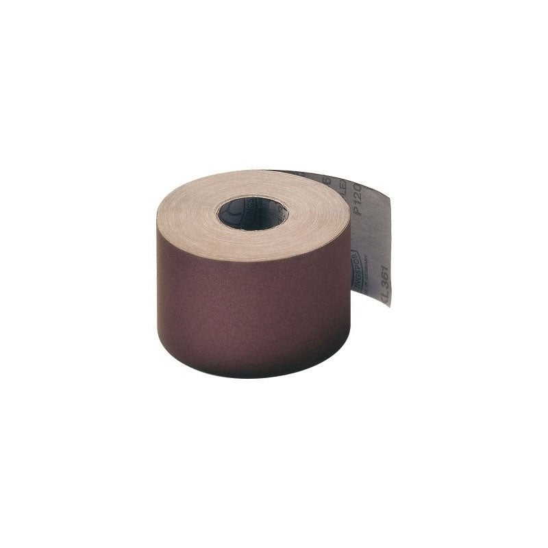 Rouleau toilé abrasif marron - Largeur : 120 mm - Grain : 100 - Rouleau ...
