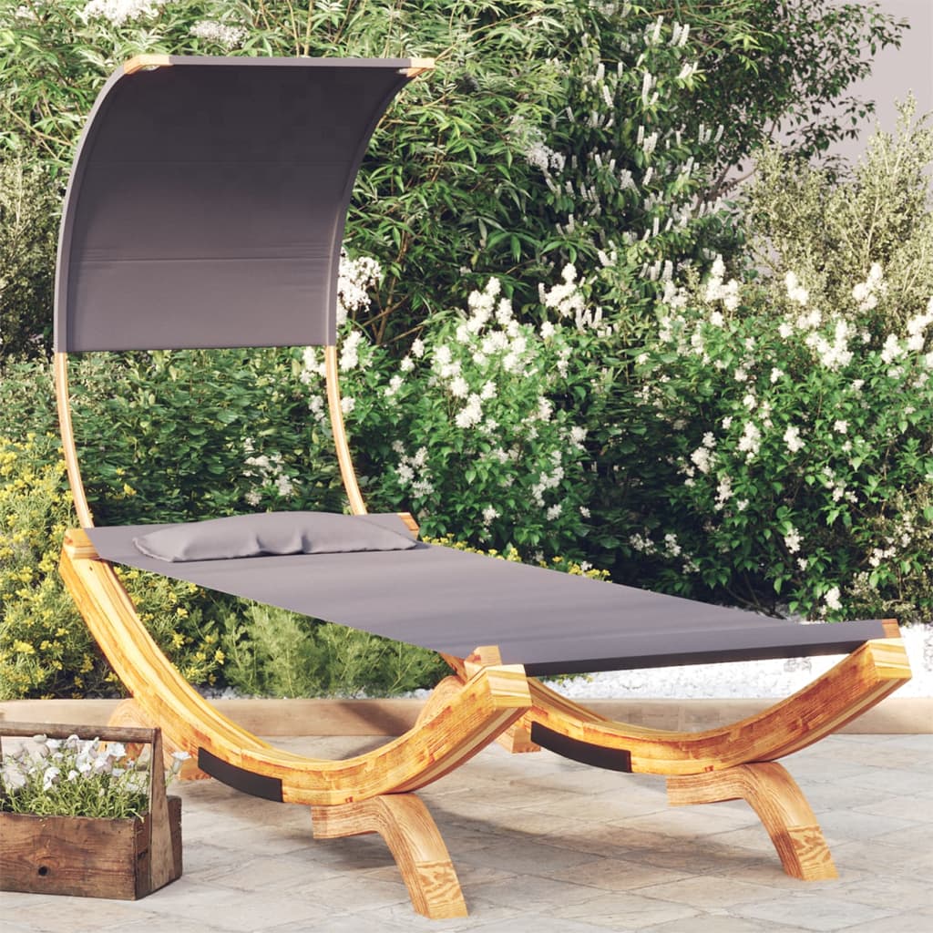 Maison Exclusive - Lit repos et auvent 100x200x126 cm Bois courbé ...