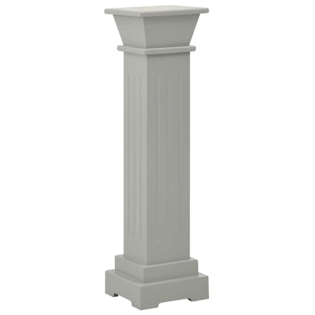 Columna cuadrada clásica para plantas 17 x 17 x 66 cm MDF gris 02 ...