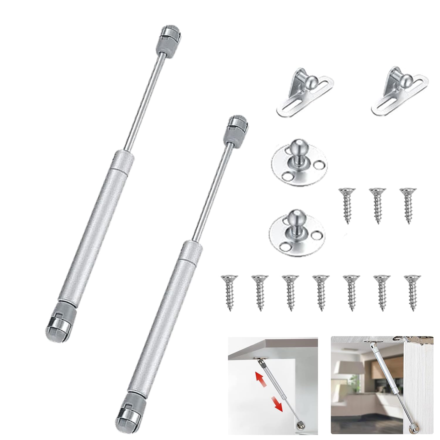 2PCS vérins à gaz 120N verin meuble hydraulique ressort amortisseurs à ...