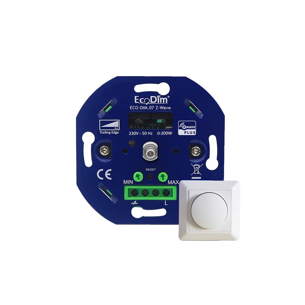 Interruptor dimmer rotativo Z-Wave+ 200W - ECO-DIM.07ZW | Leroy Merlin