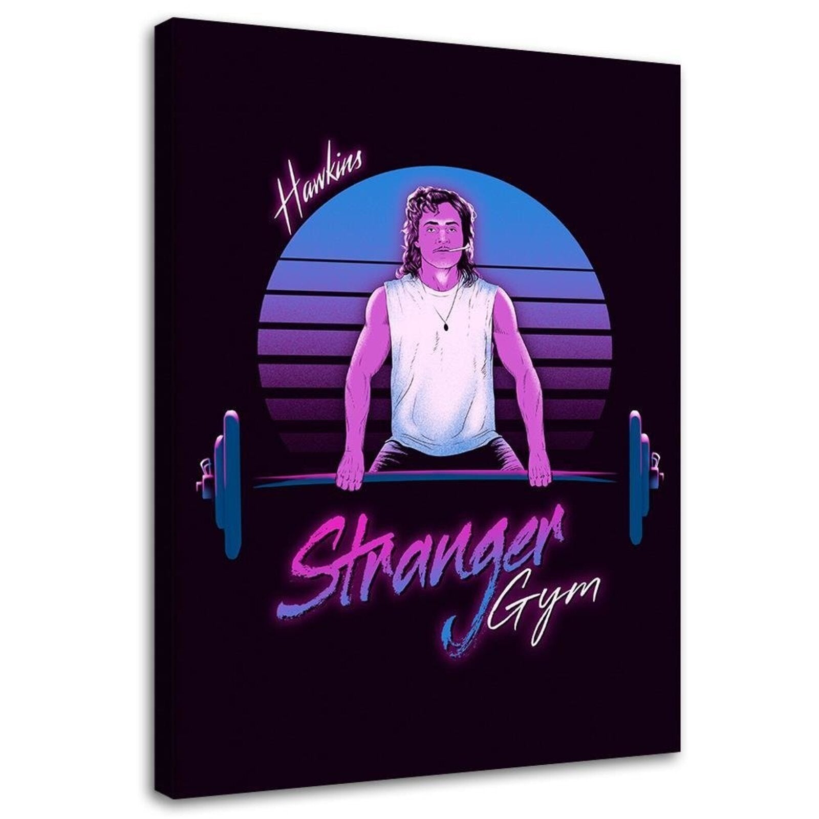Tableau Stranger Things Hawkins Stranger Gym - 40 x 60 cm | Leroy Merlin