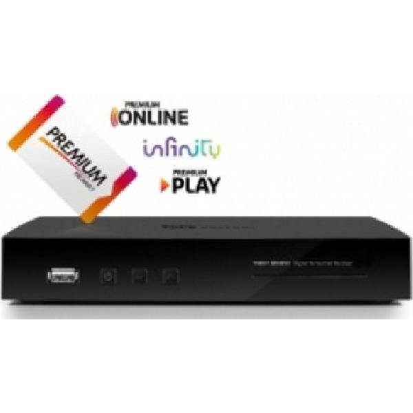 TeleSystem TS8001 DVB-T2 HEVC HD Decoder Digitale Terrestre Nero ...