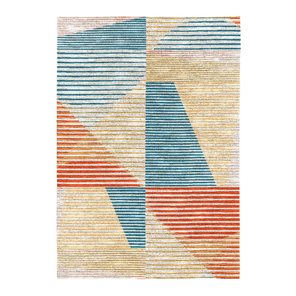 Tapis rayé design en Multicolore 140x200 MALEV | Leroy Merlin