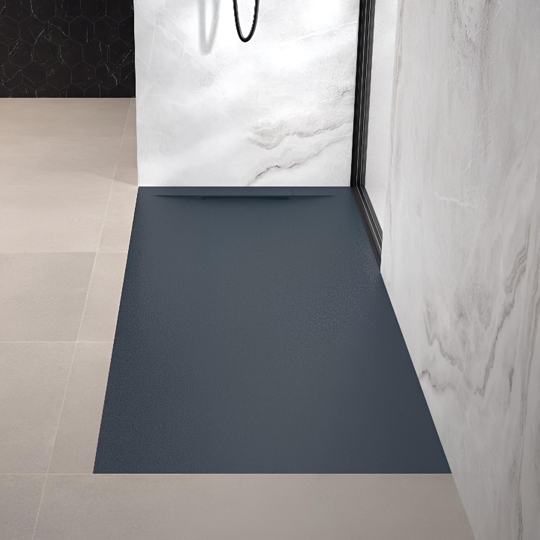 Receveur de douche Kinedo Kineline 180x80 gris anthracite texture ...