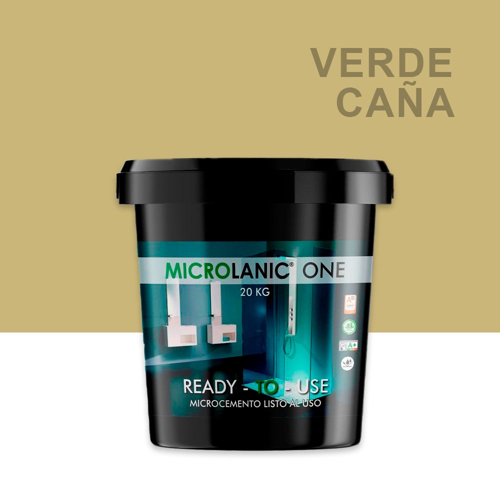 MICROLANIC ONE FINO 20KG 40m2 Microcemento Listo al Uso de grano Fino ...