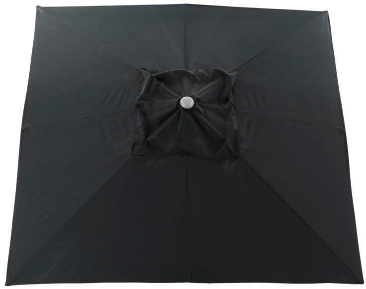 Toile pour parasol en polyester noir de 300x300 cm | Leroy Merlin