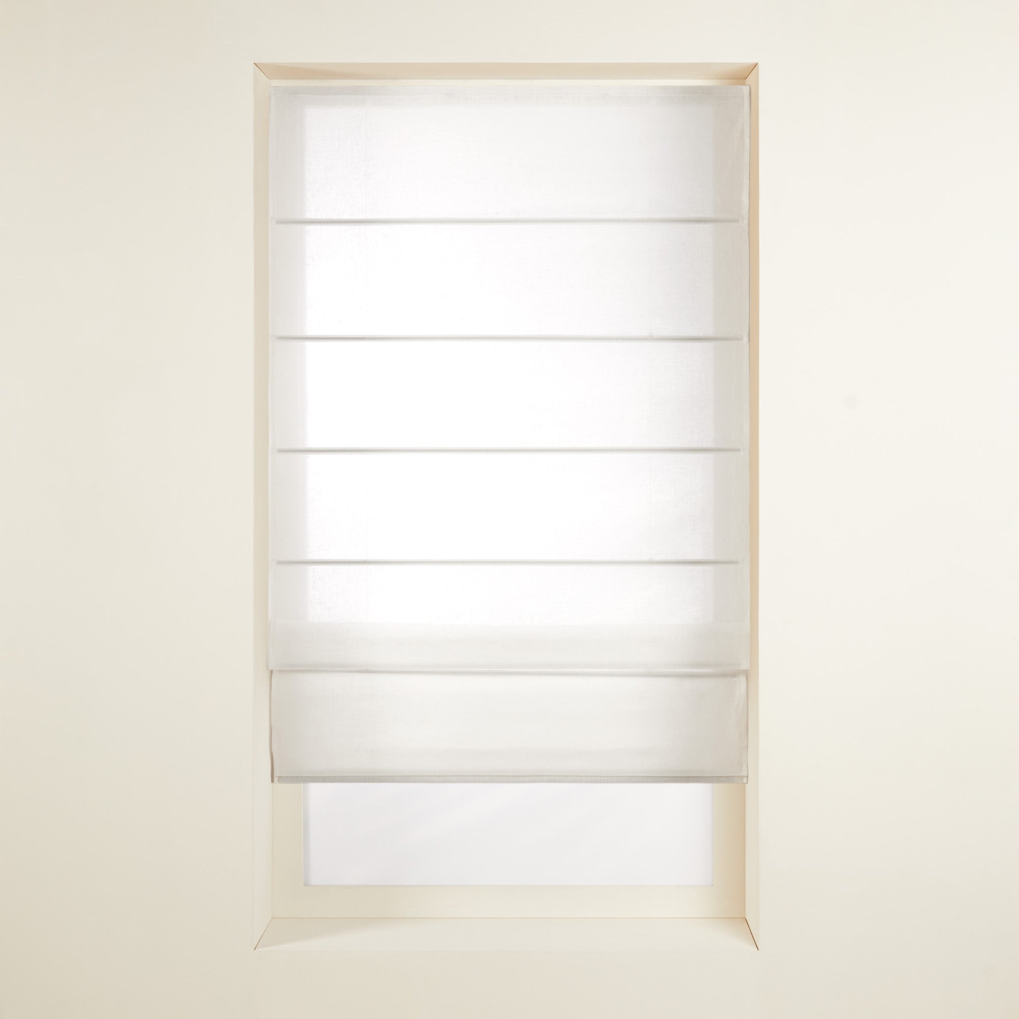 MADURA - Store bateau Carlina en Lin lavé légèrement froissé Blanc ...