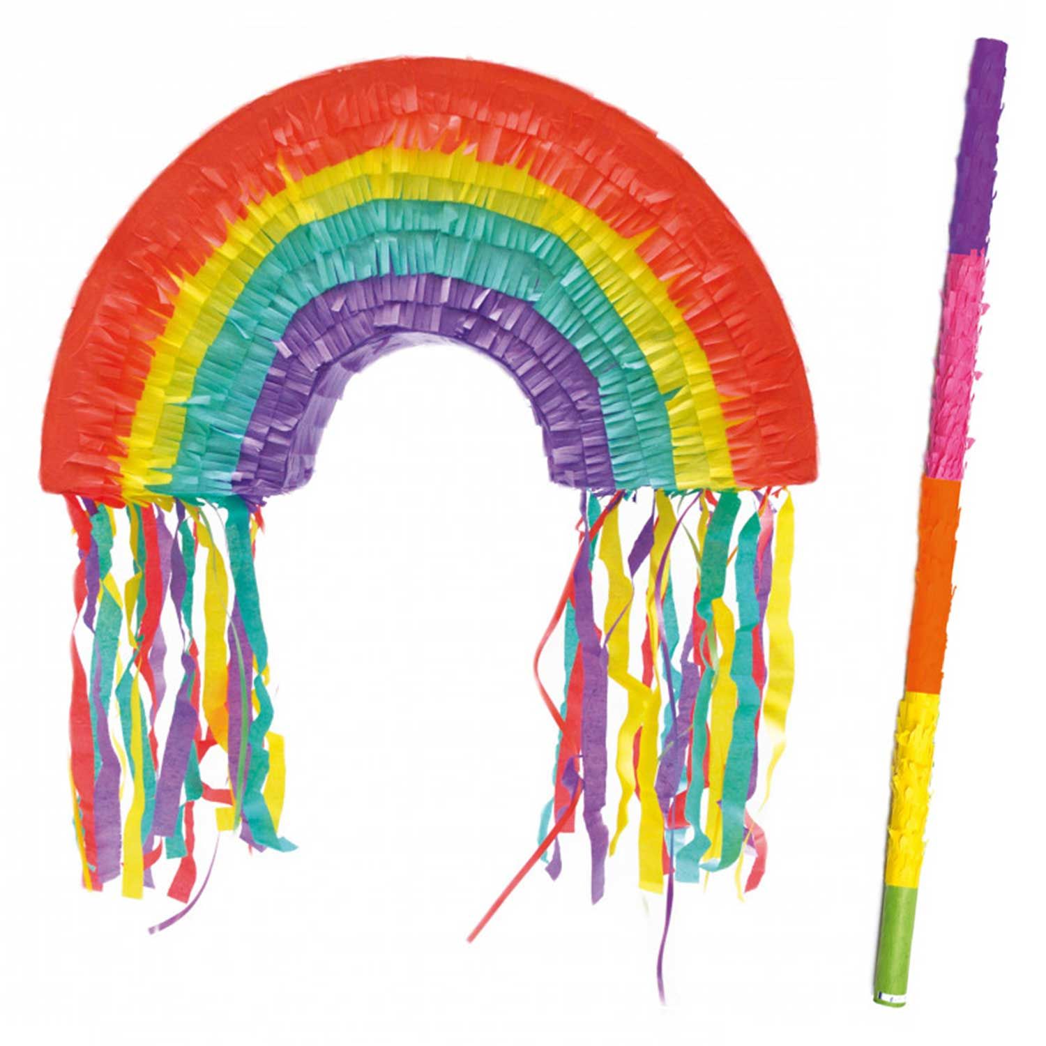 Piñata arc en ciel avec bâton - ScrapCooking Party | Leroy Merlin