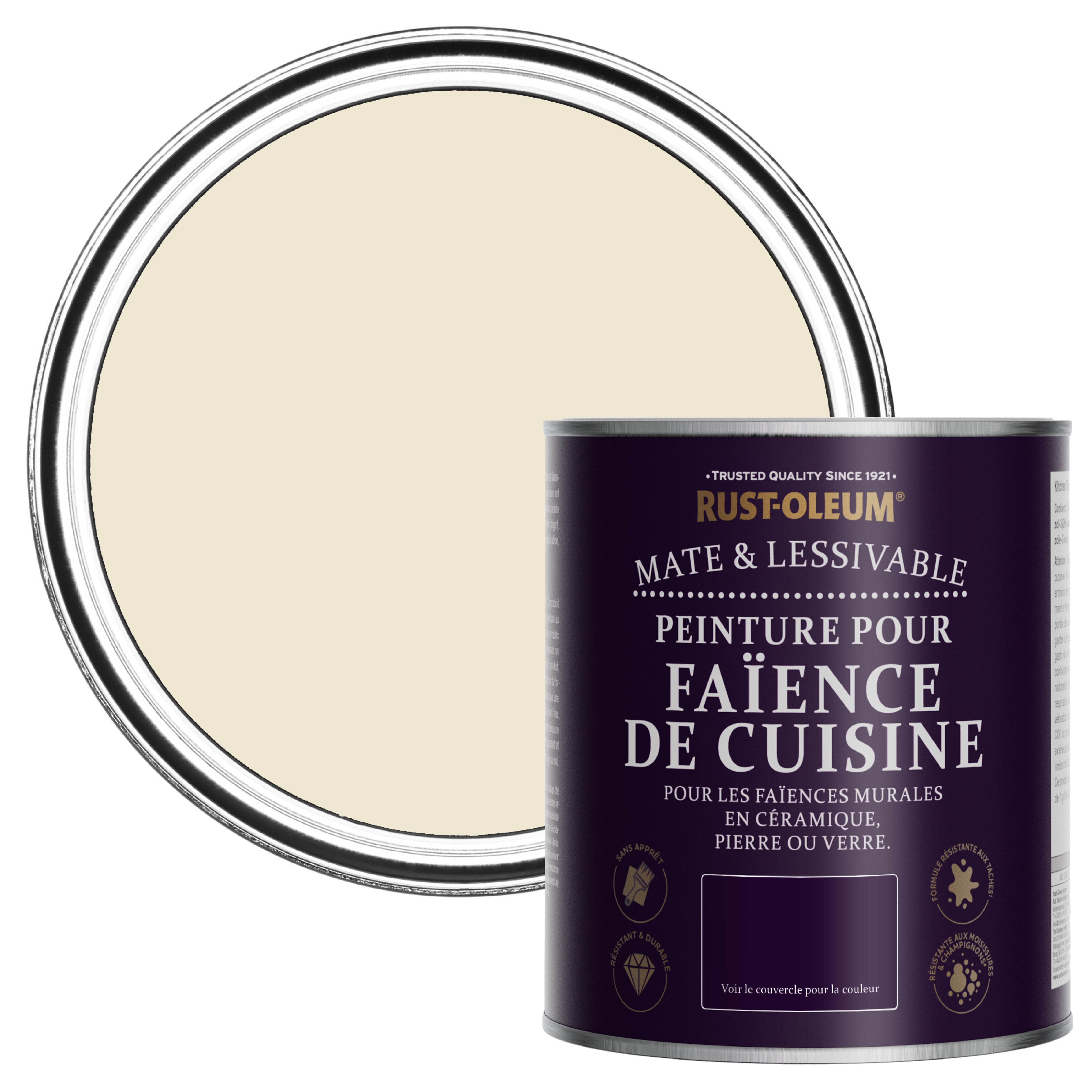 Rust-Oleum Peinture Beige pour Faïence de Cuisine, Mat - Calcaire 750ml ...
