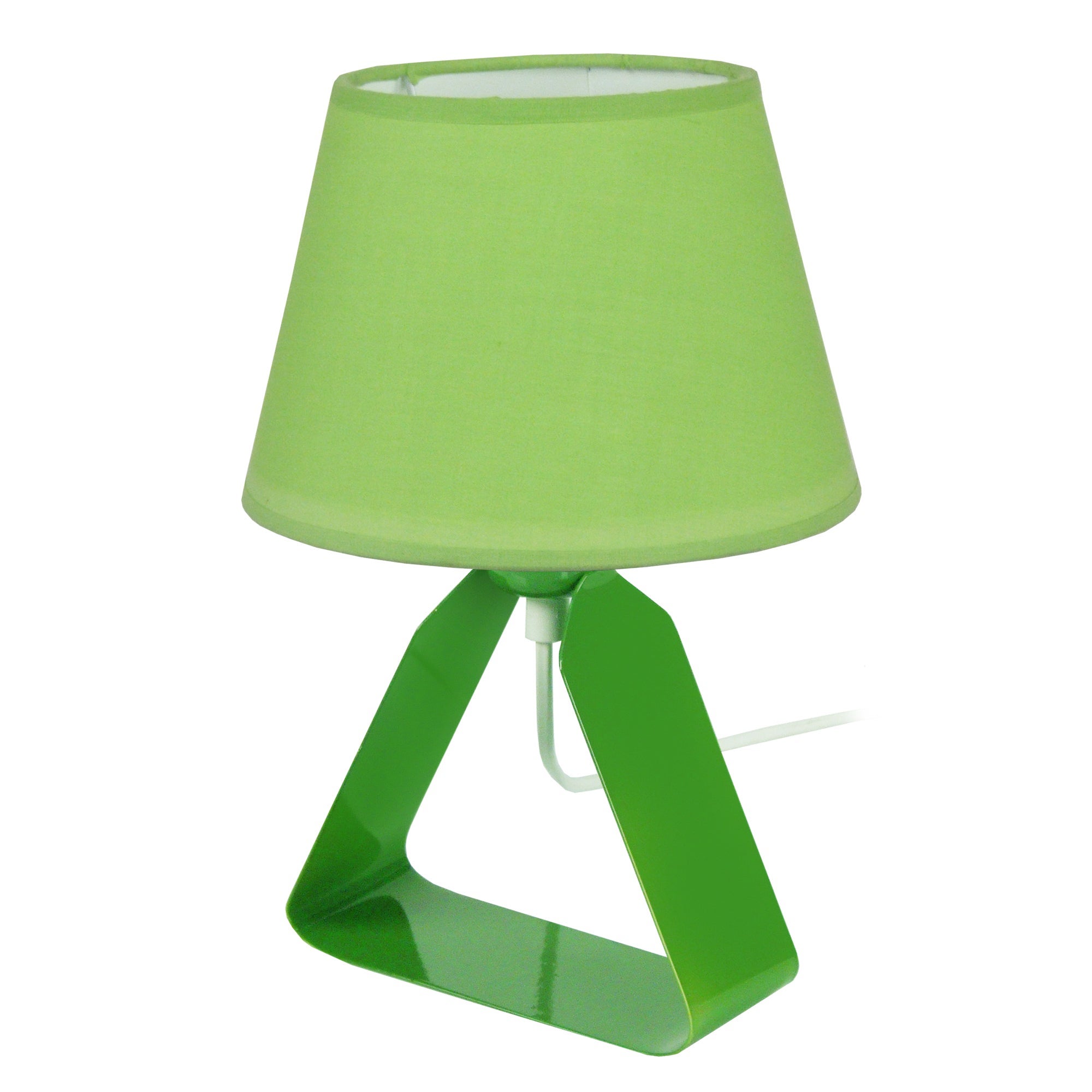 Lampe de chevet TOSEL LUSA tissu vert D 18 x H 29 cm | Leroy Merlin