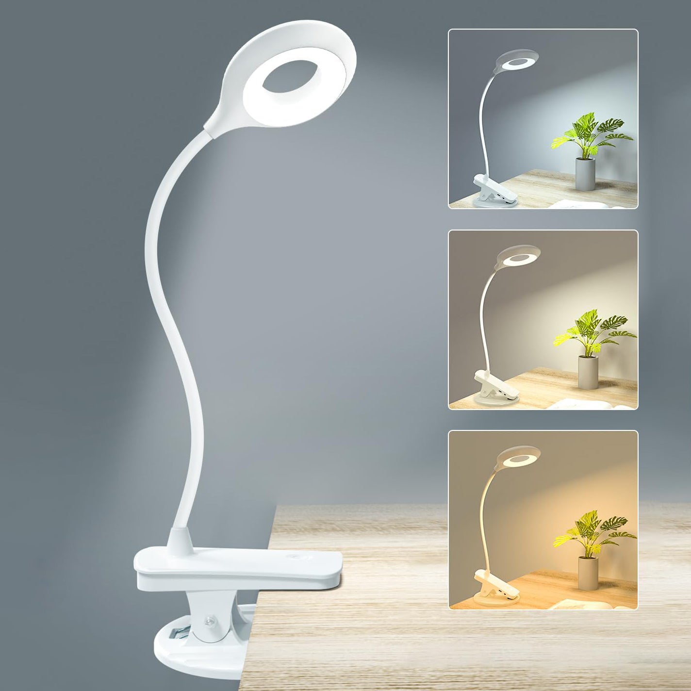 Lampe de bureau sans fil, lampe de table LED rechargeable, lampe de ...